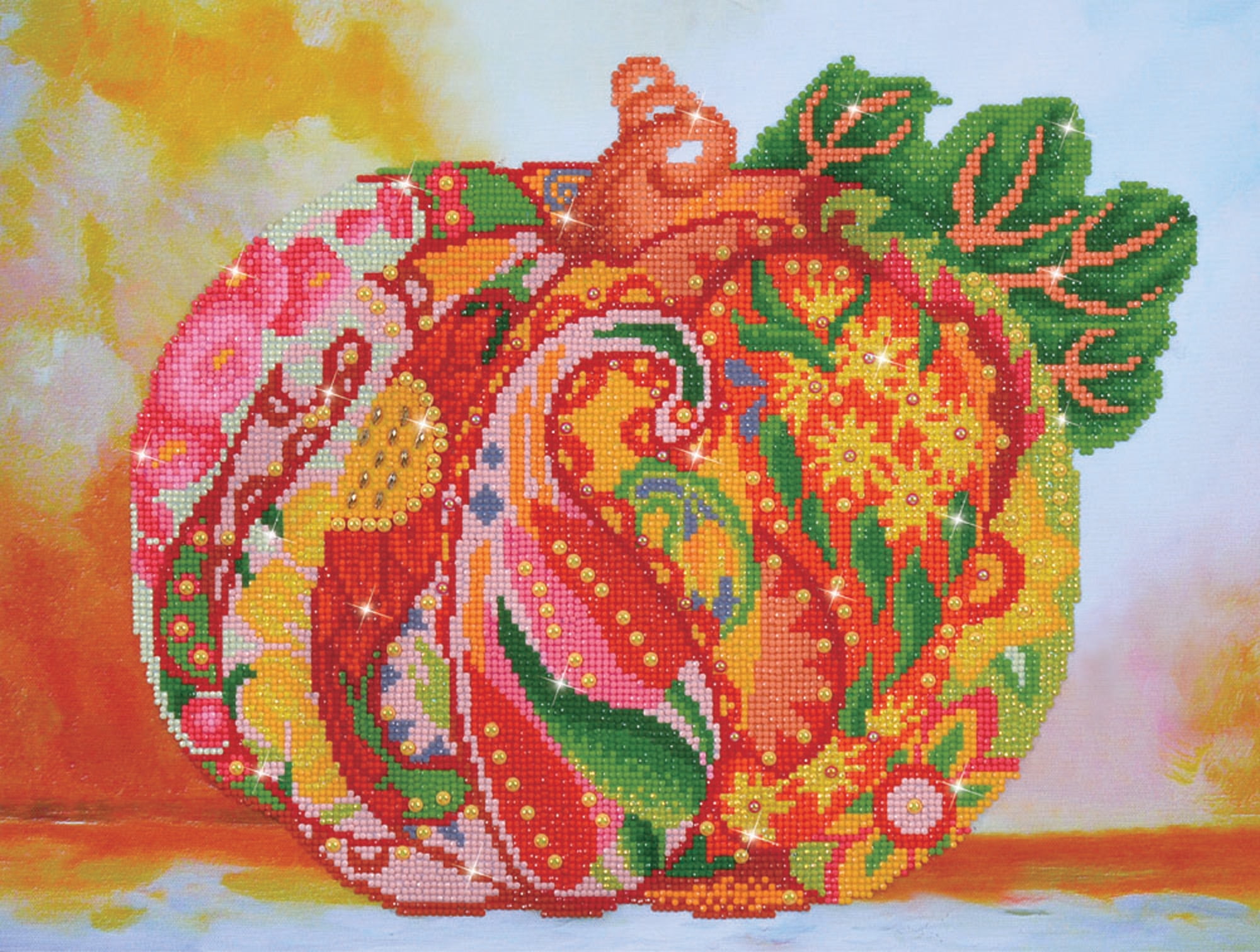 Diamond Dotz Autumn Pumpkin Rose Sparkle Diamond Painting Kits for ...