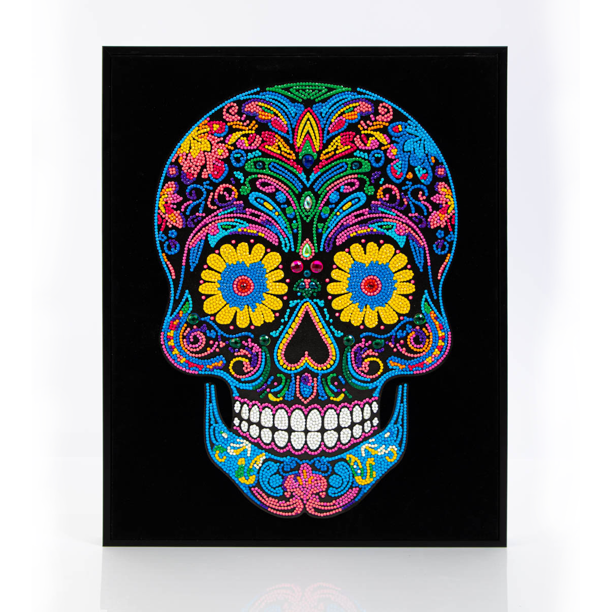 Diamond Dotz Neon Flock Sugar Skull Diamond Painting Kits for Adults ...