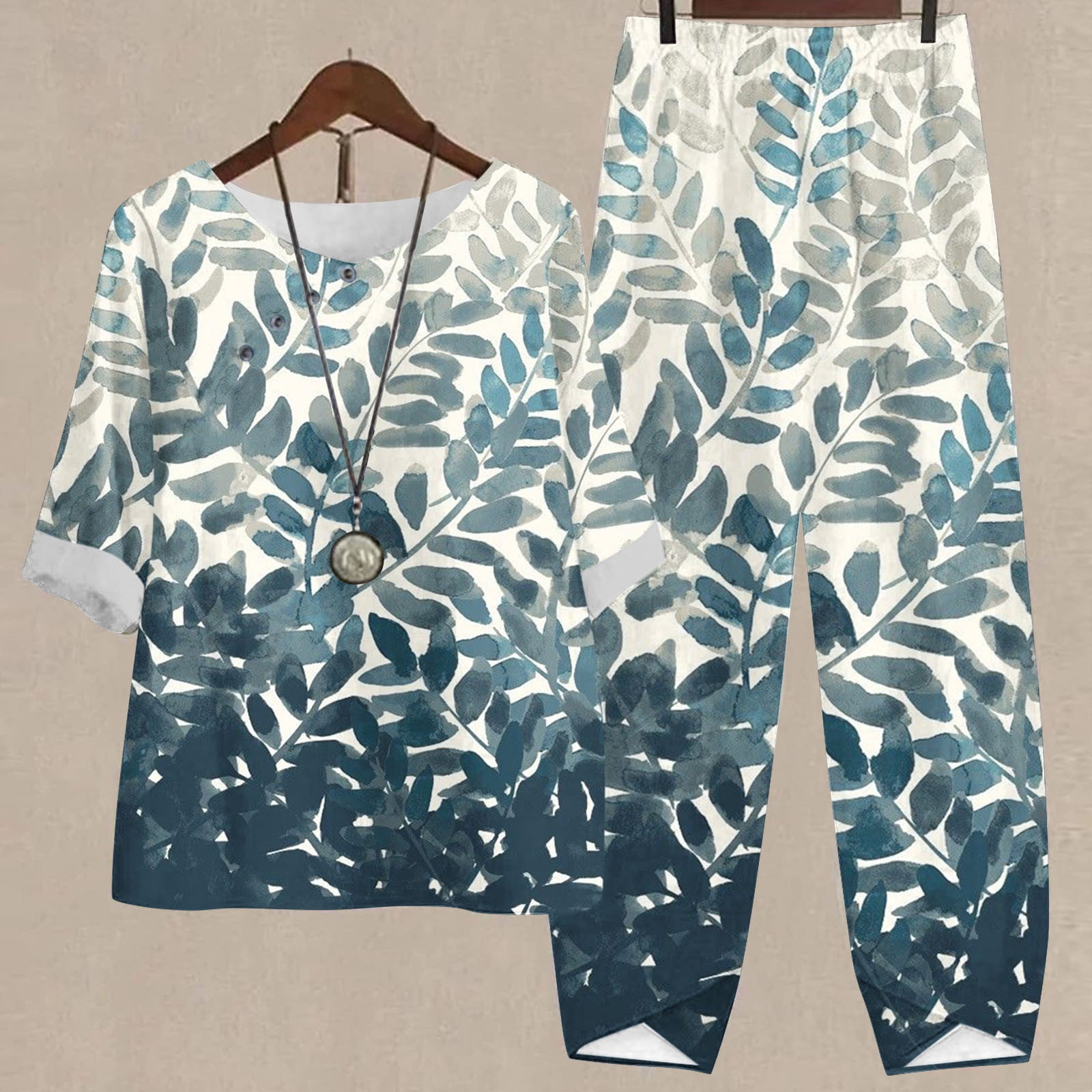 Ddapj Pyju 2 Piece Outfits For Women Comfy Linen Lounge Set Elegant
