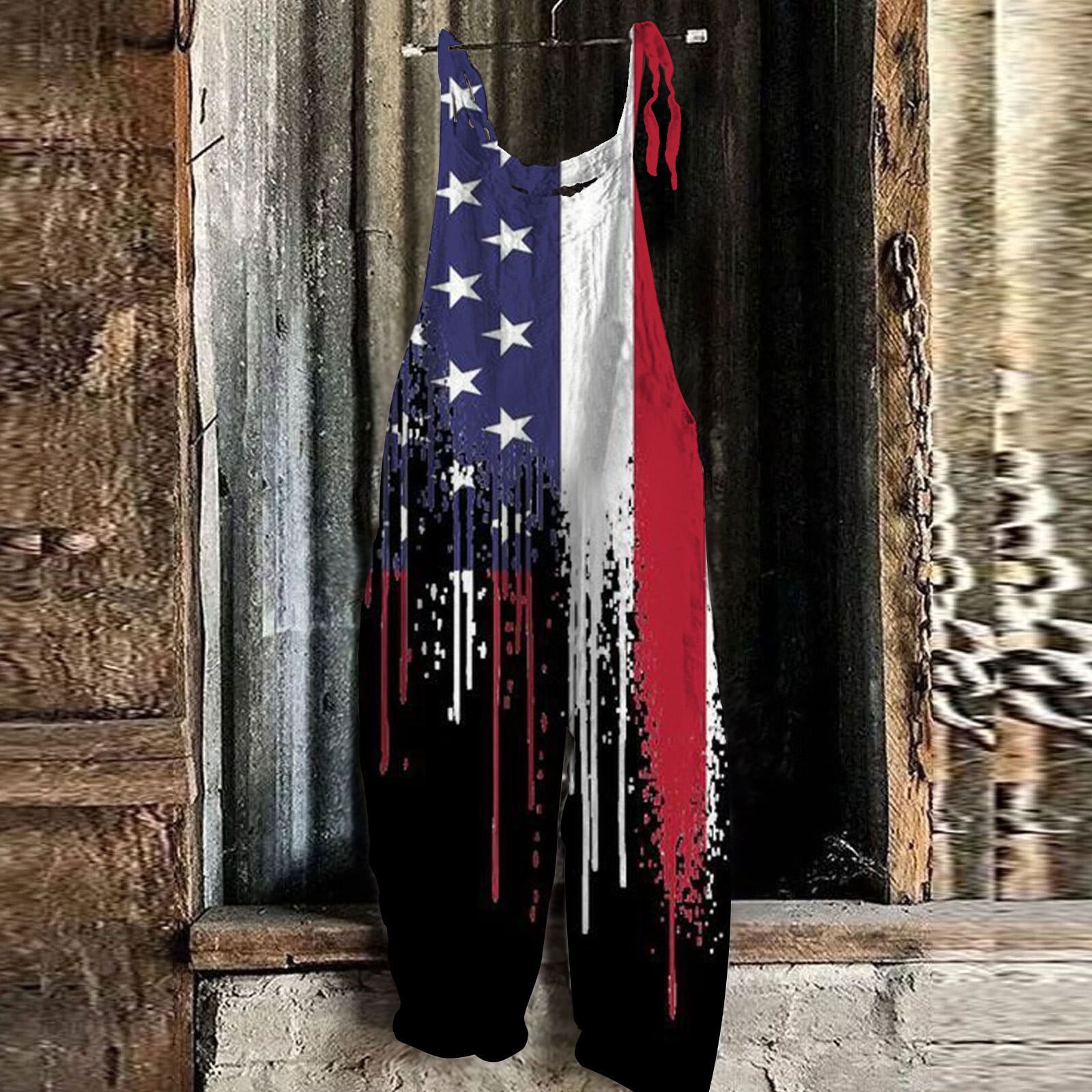 DDAPJ pyju American Flag Print Summer Jumpsuits for Women 4th of July ...