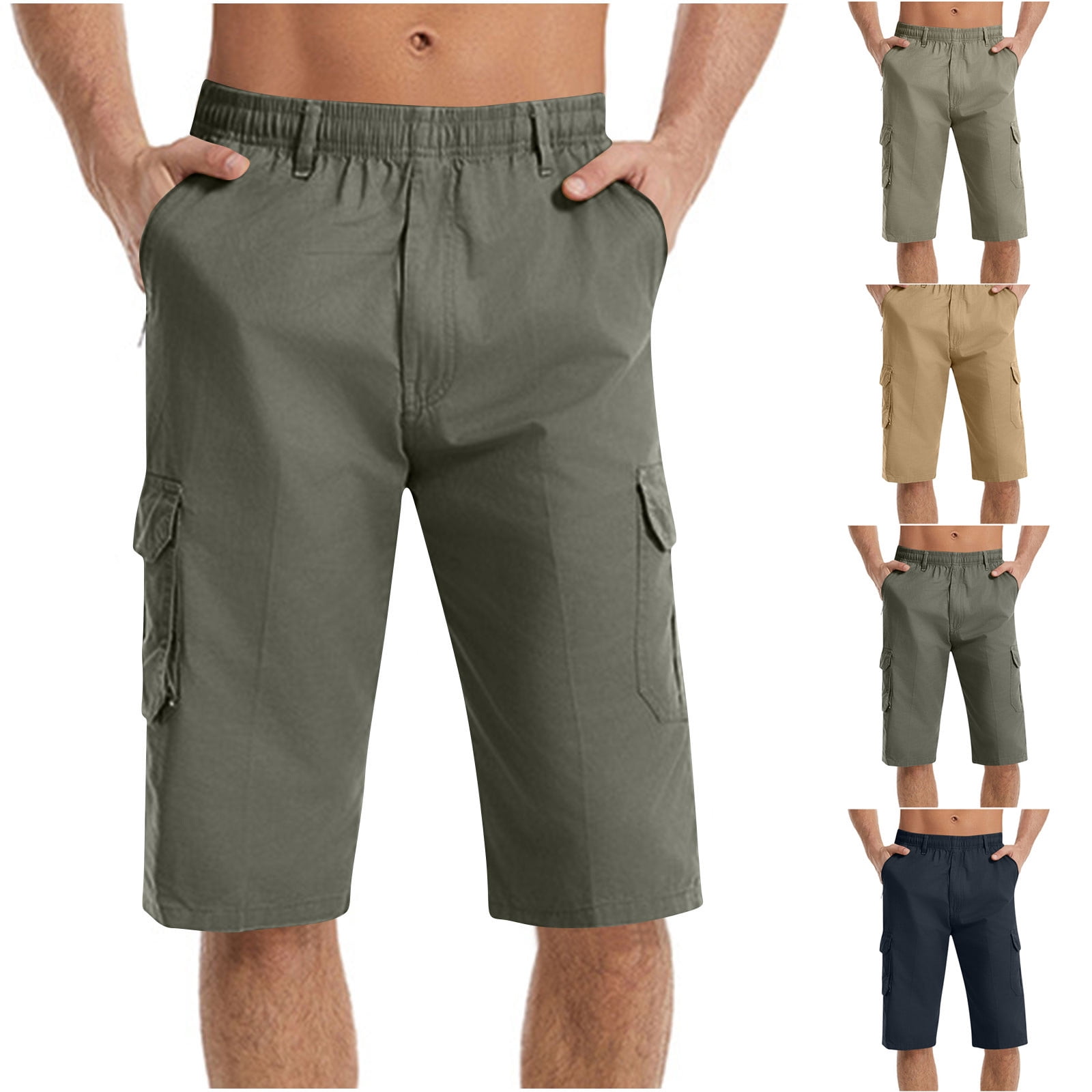 DDAPJ pyju Big and Tall Cargo Shorts for Men Trendy Casual Bermuda ...
