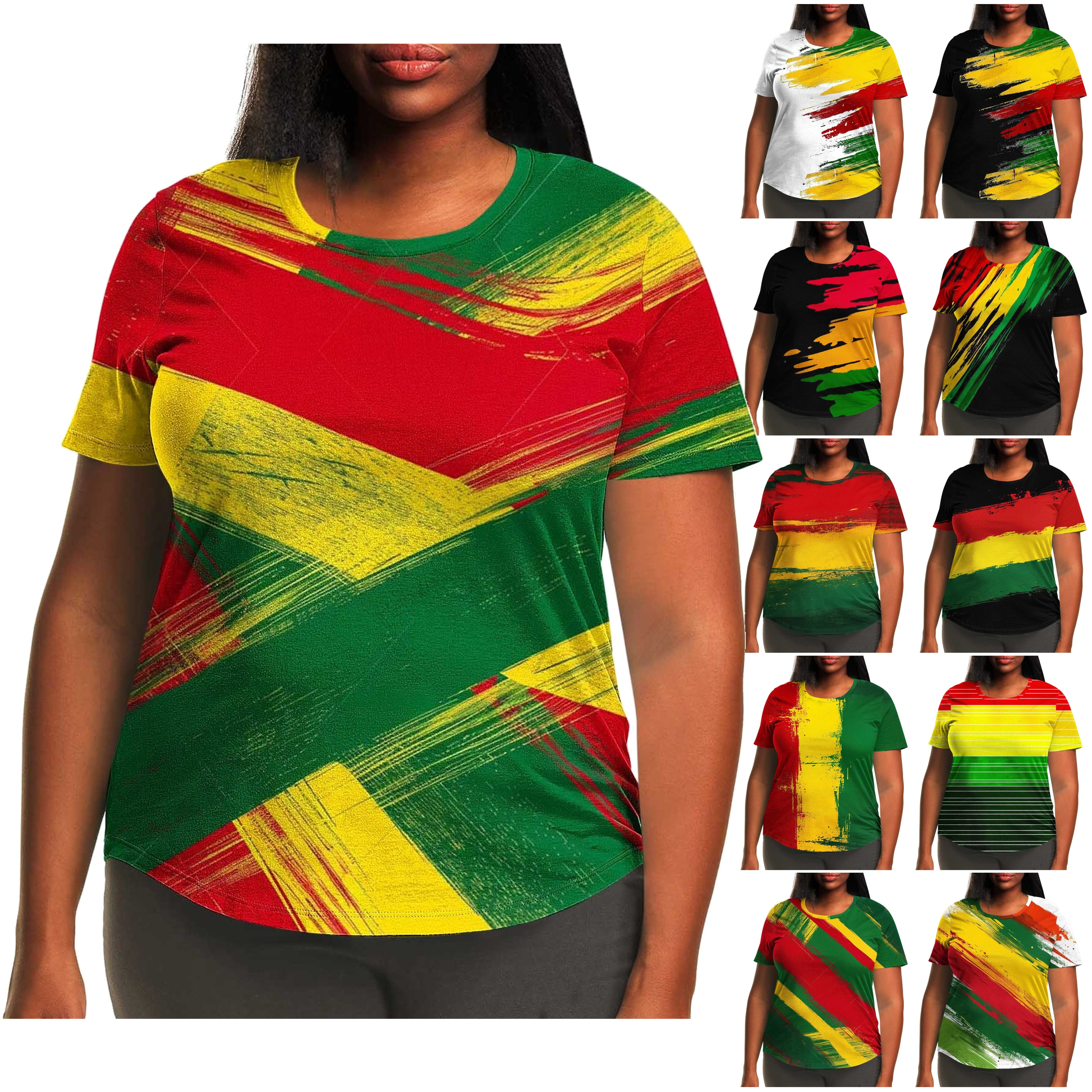 DDAPJ pyju Black History Short Sleeve T-Shirts for Women African ...