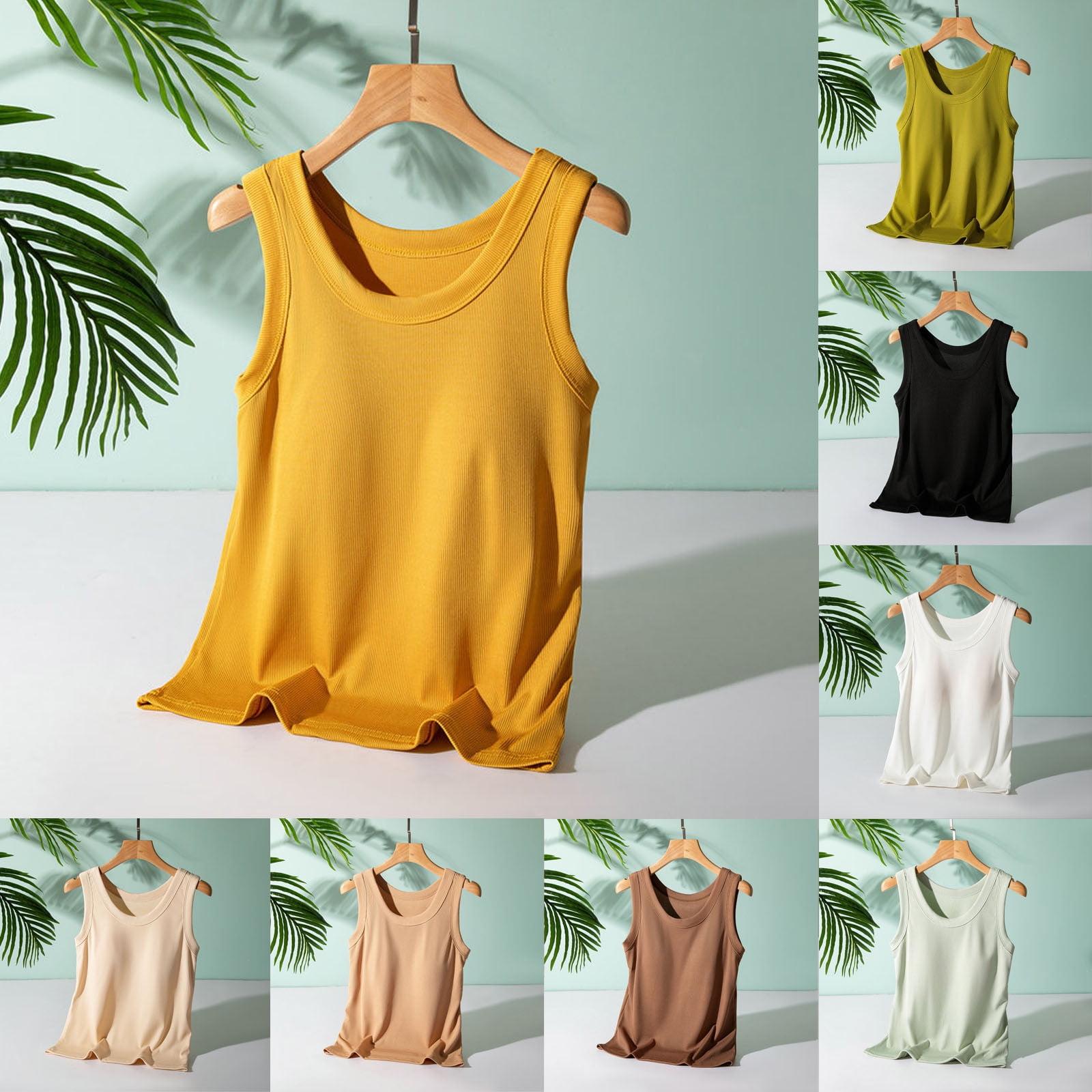 DDAPJ pyju Camisole Tops for Women Plus Size Tank Top Soft Comfy Model ...