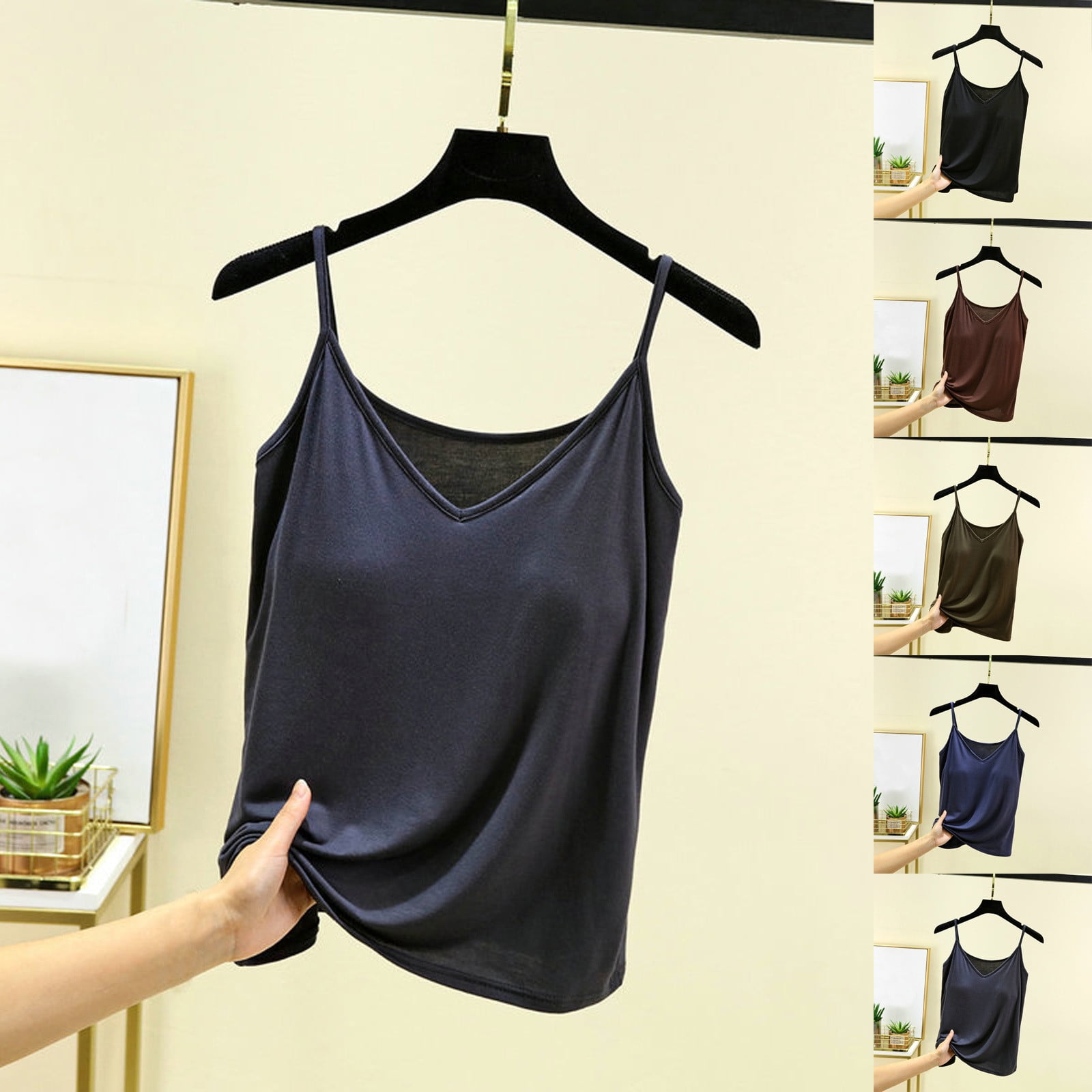 DDAPJ pyju Camisole Tops for Women Plus Size Tank Top Soft Comfy Model ...