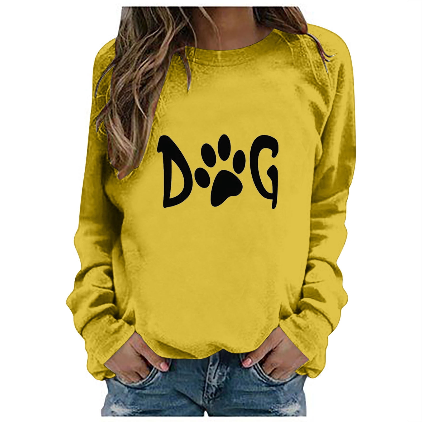 DDAPJ pyju Dog Mama Sweatshirt for Women ,Long Sleeve Pet Lover ...