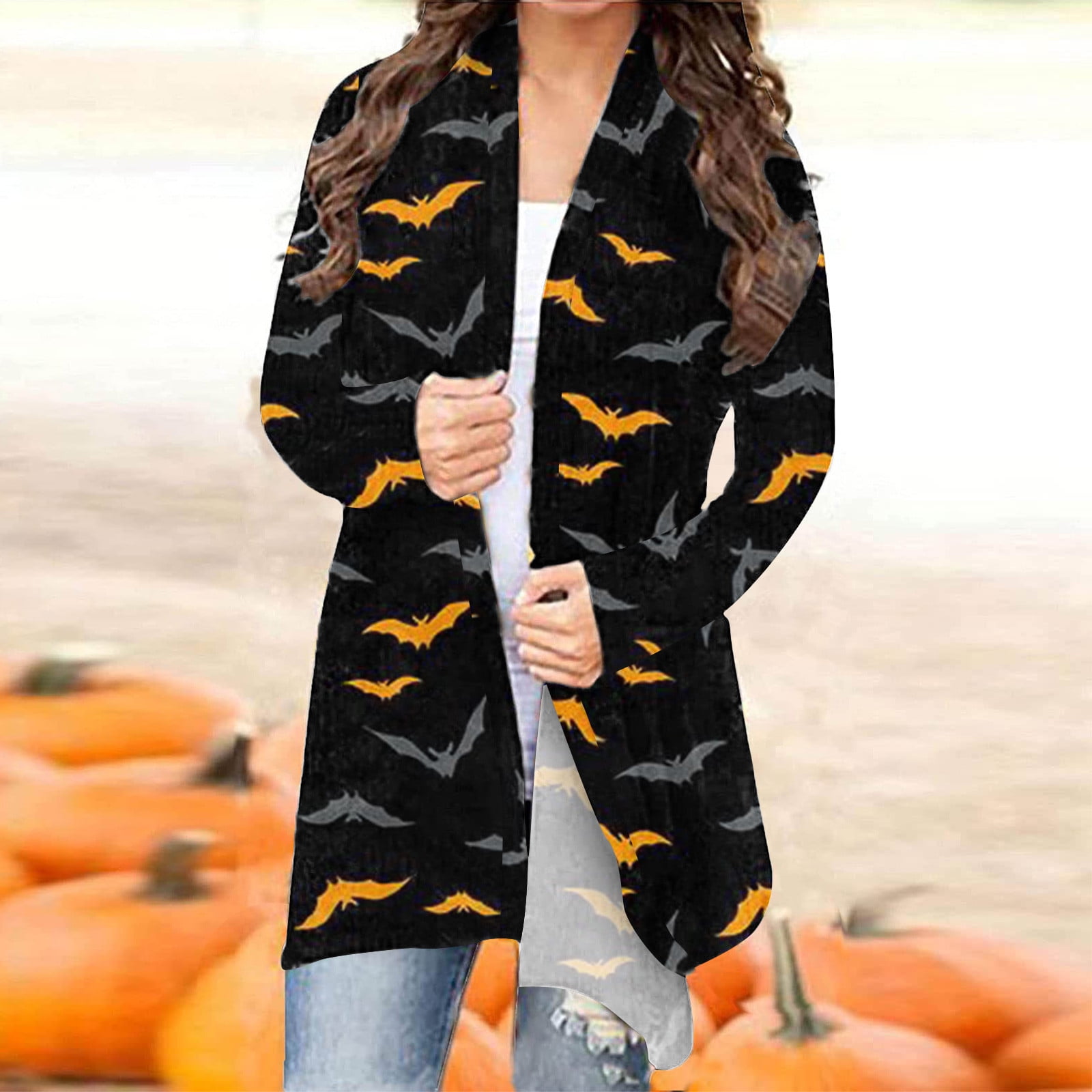 DDAPJ pyju Halloween Cardigan Sweaters for Women,Women's 2023 Halloween ...