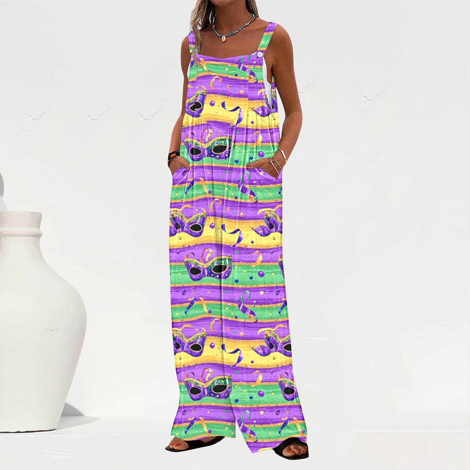 DDAPJ pyju Mardi Gras Outfit for Women 2025 Fashion Jumpsuits ...