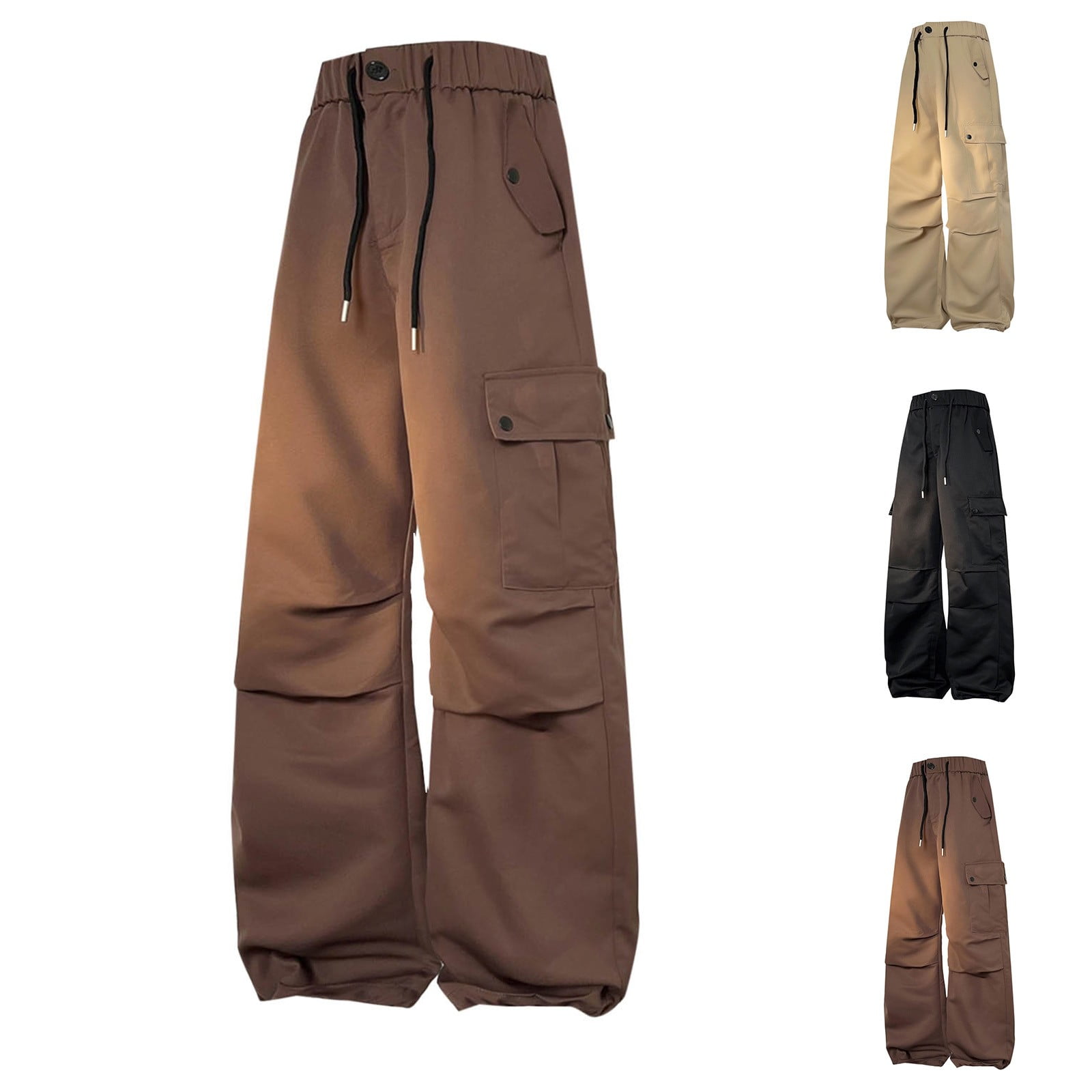 DDAPJ pyju Men's Baggy Cargo Pants 2025 Trendy Casual Parachute Pants ...