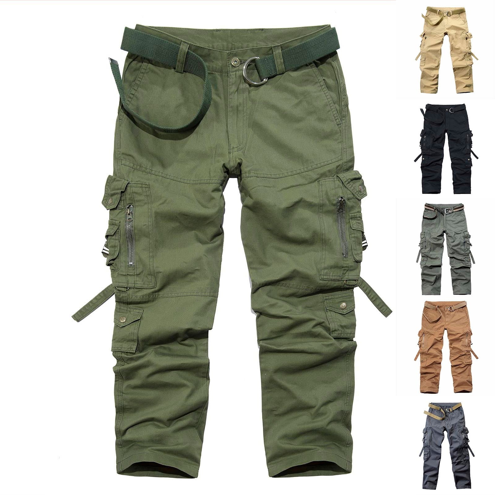 DDAPJ pyju Men's Ripstop Cargo Pants Military Tactical Pants ...