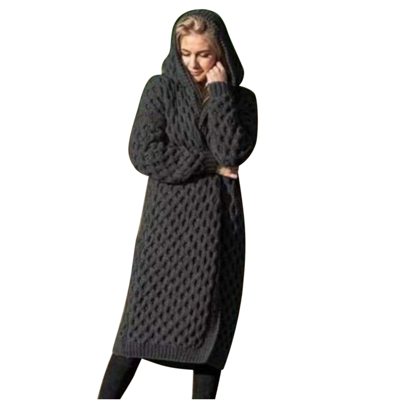 DDAPJ pyju Oversize Sweater Coat for Women 2023 Clearance, Loose Open ...