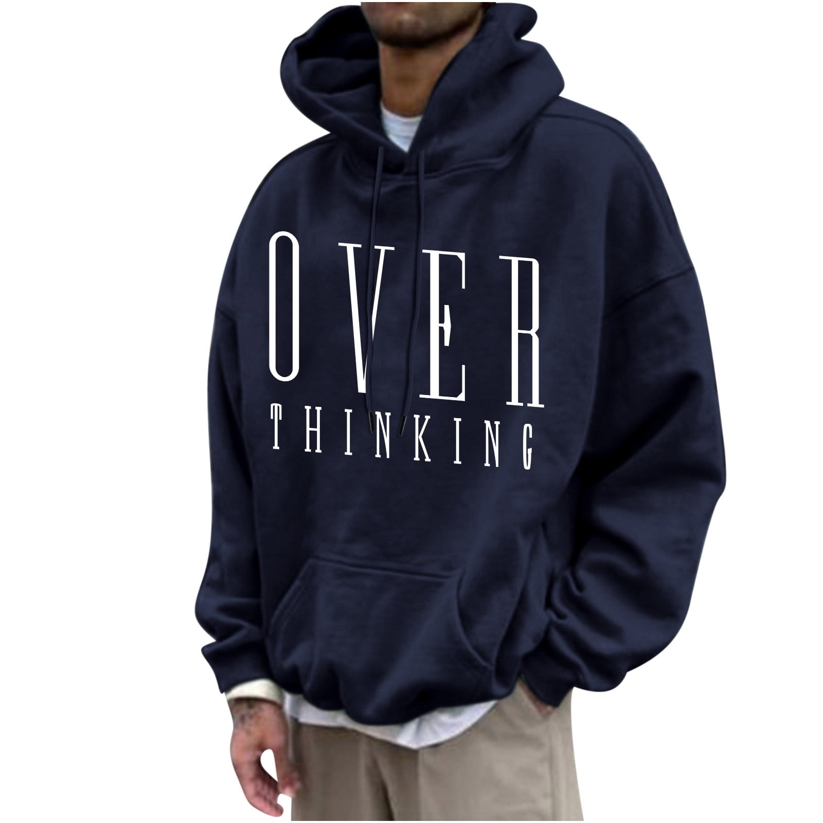 DDAPJ pyju Oversized Casual Hoodies for Men 2023 Clearance,Letter ...