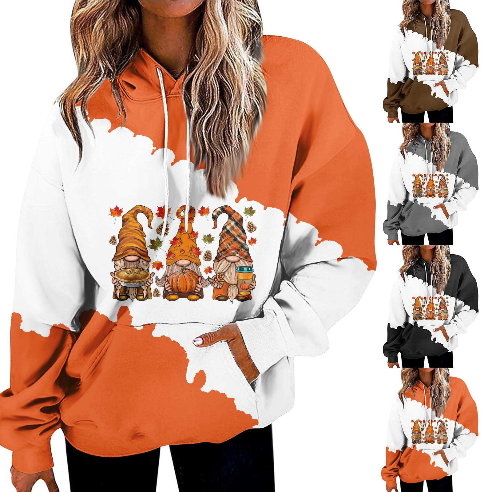 DDAPJ pyju Oversized Hoodies for Women 2024 Thanksgiving Hooded ...