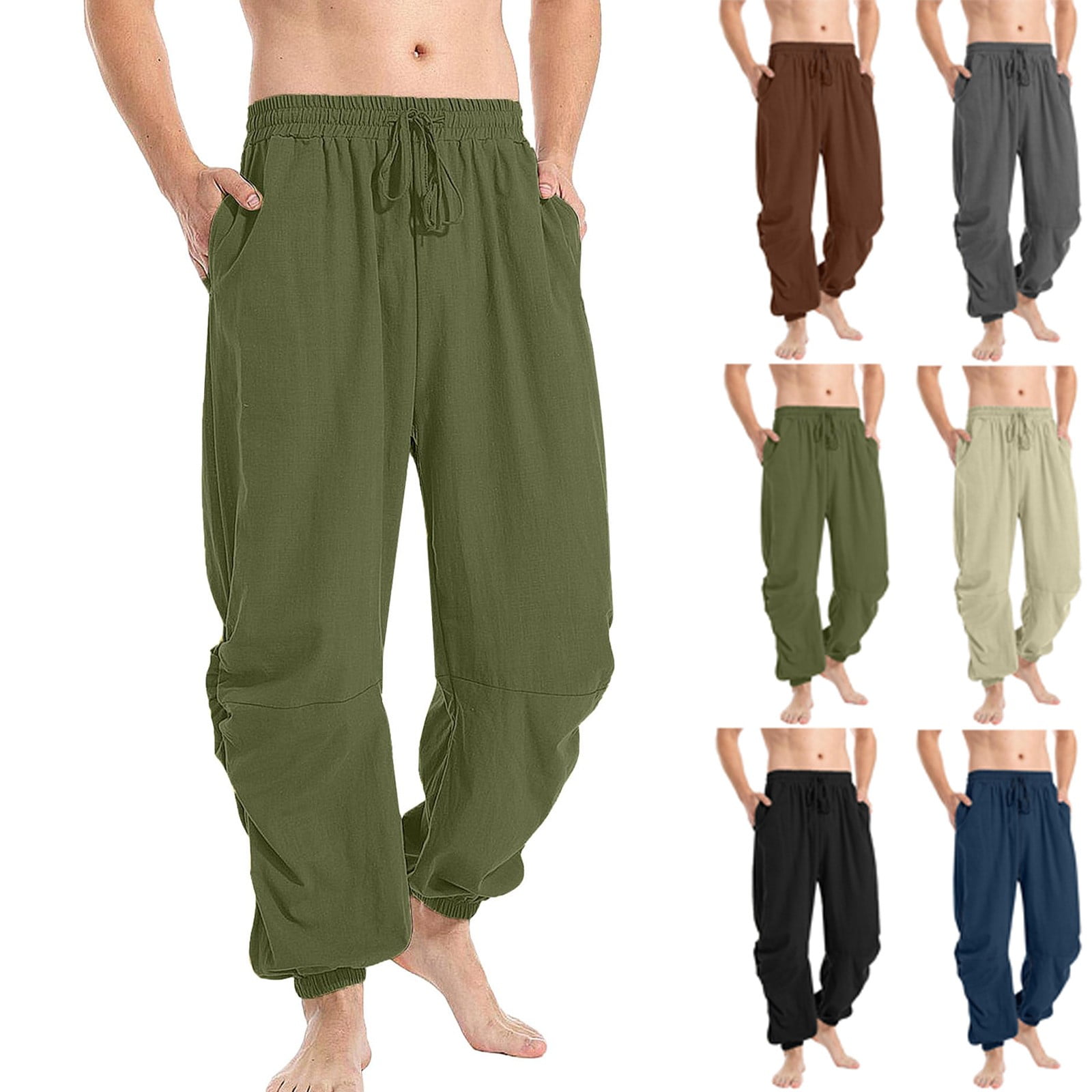 DDAPJ pyju Summer Savings Clearance! Pirate Pants for Men Drawstring ...