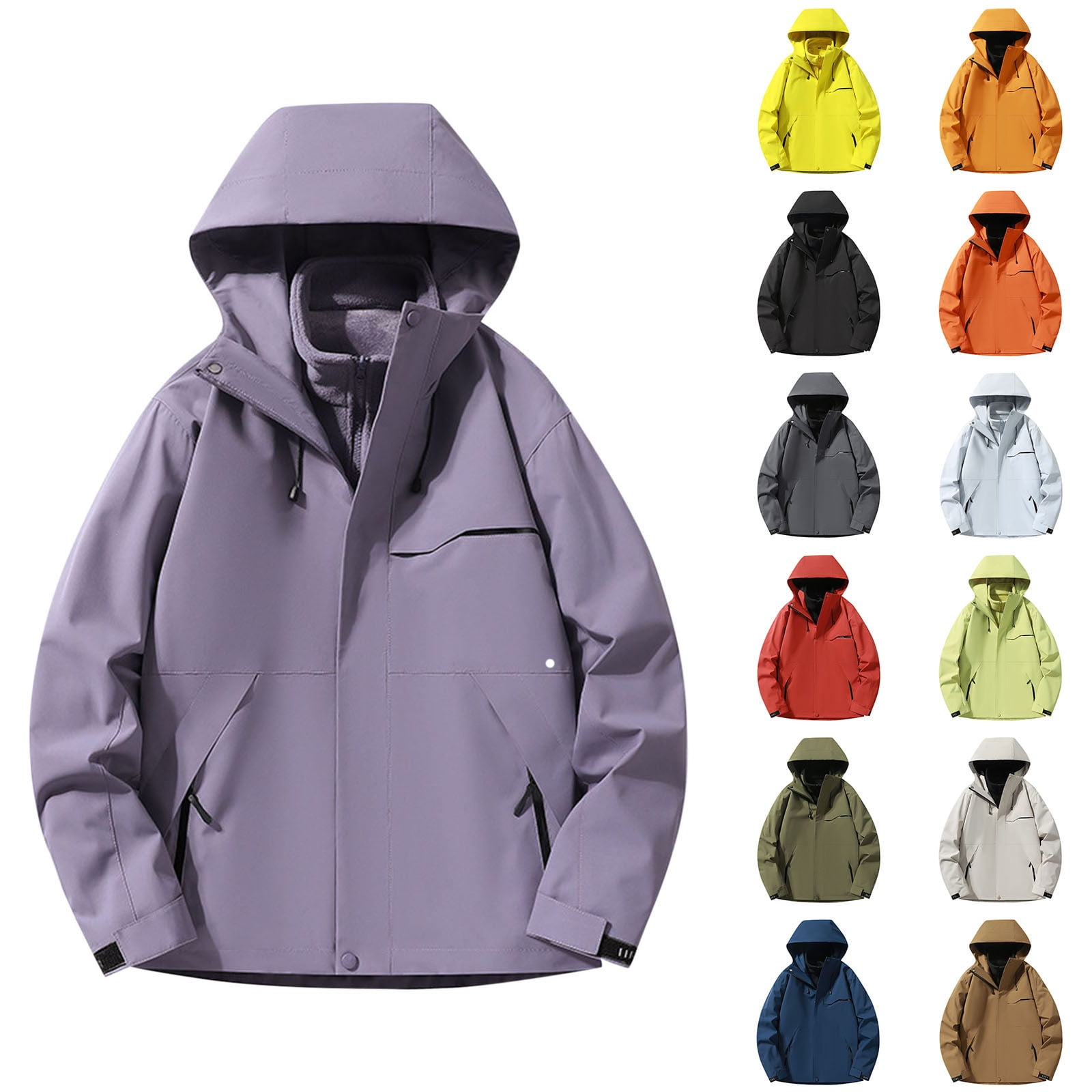 DDAPJ pyju Women's 3-in-1 Winter Coats Snow Ski Jacket Waterproof ...