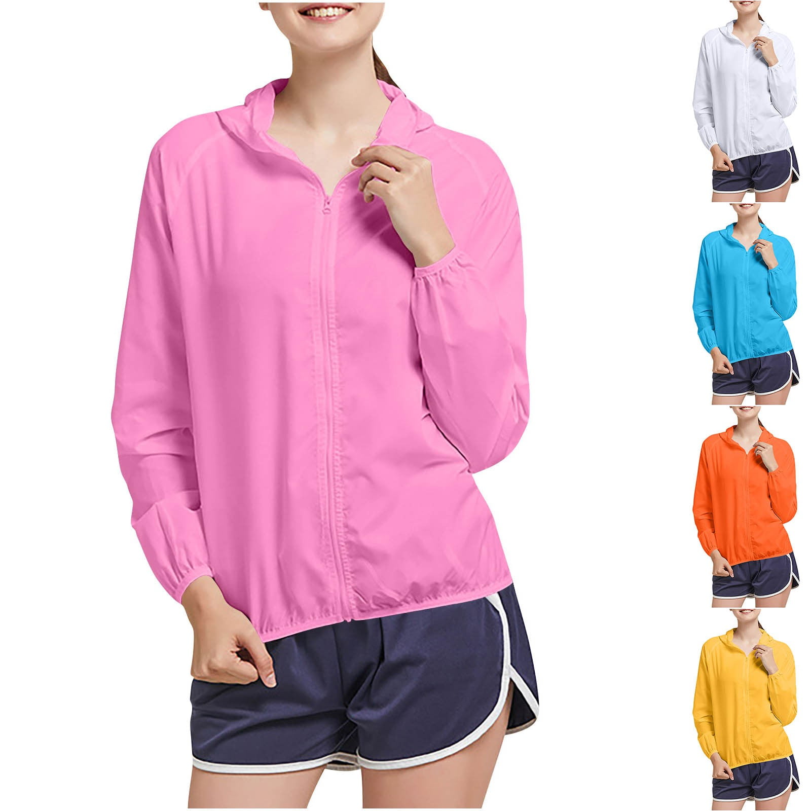 DDAPJ pyju Women's Cycling Rain Jackets Waterproof Windbreaker Lightweight Running Athletic ...