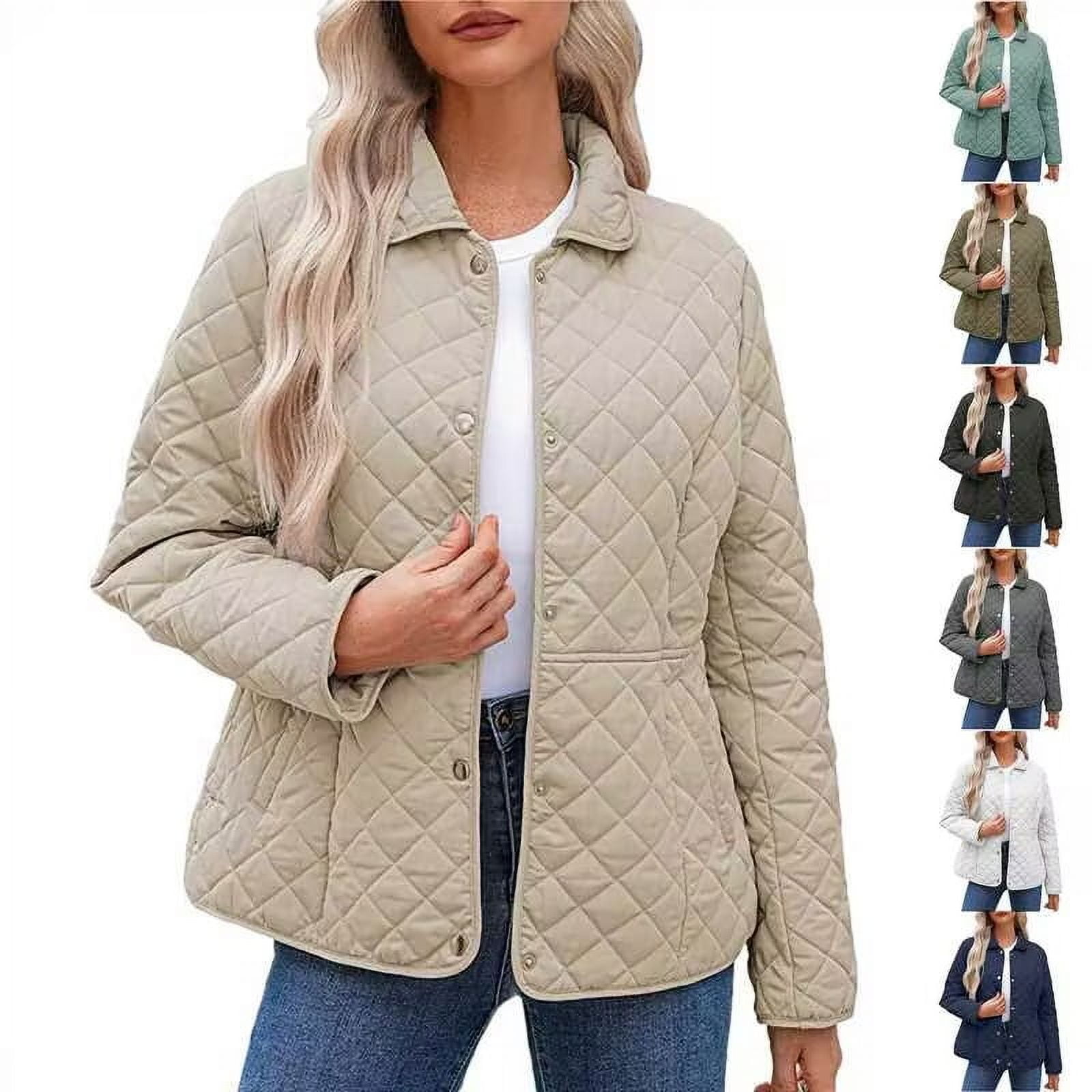 DDAPJ pyju Women's Quilted Down Jacket Lightweight Puffer Coat Long ...