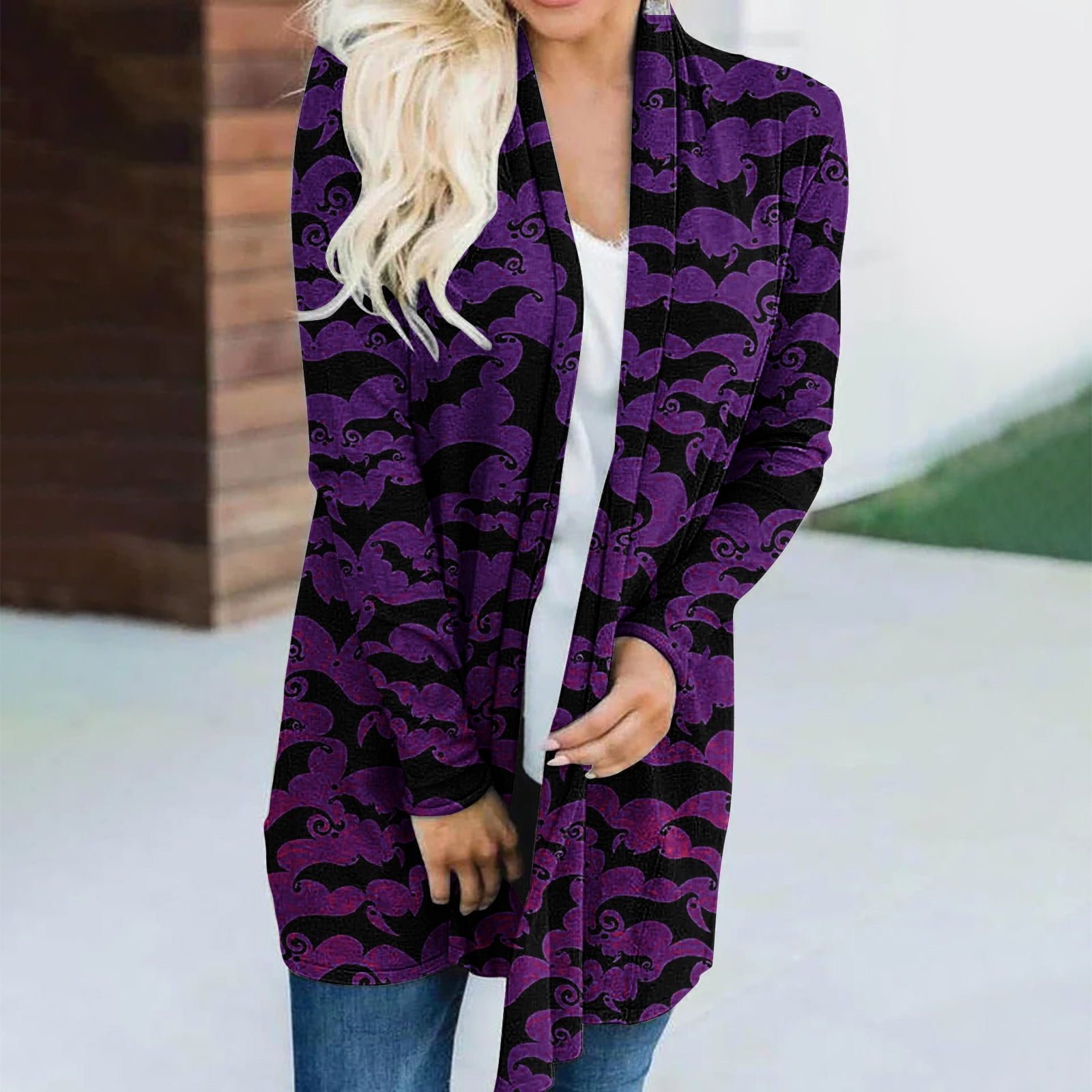 DDAPJ pyju Womens Halloween Cardigan,Halloween Cardigan for Women ...
