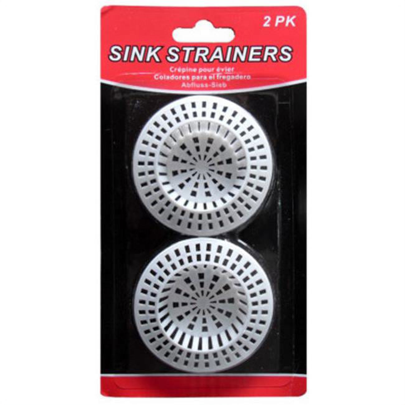 DDI 1278072 Plastic Sink Strainers Pack of 2 Case Of 24 - Walmart.com