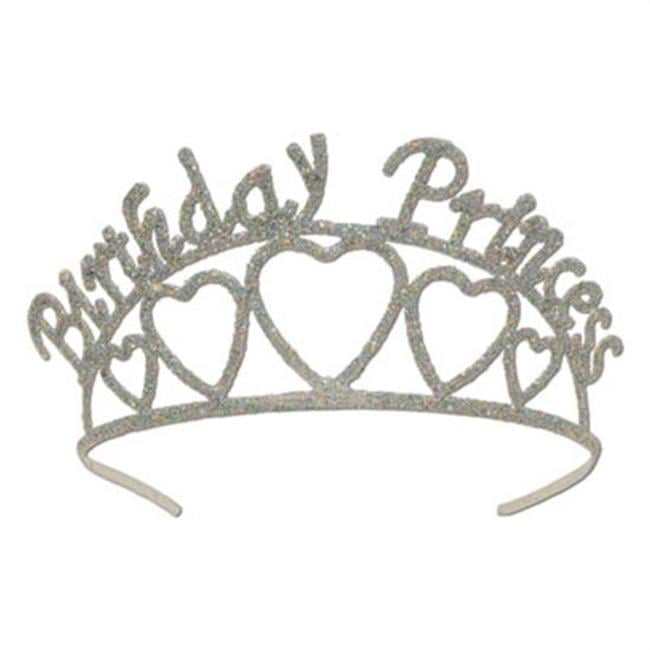 DDI 1907107 Glittered Metal Birthday Princess Tiara Case of 6 - Walmart.com
