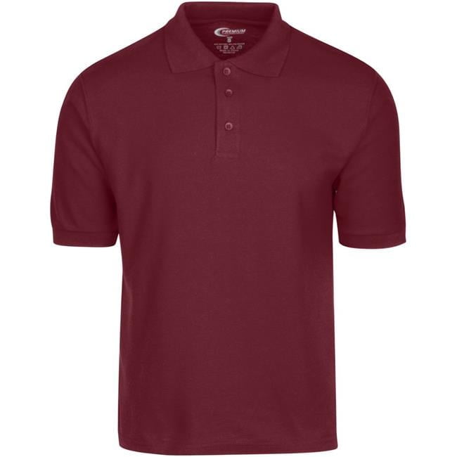 DDI 1982074 Men's DRI-FIT Polo Shirt - Burgundy Small Case of 6 ...