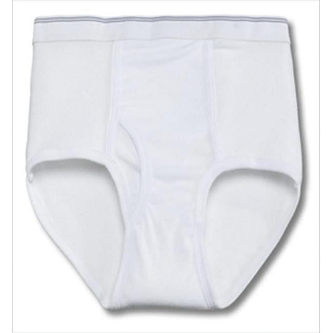 DDI 1995043 Cotton Plus Men's Briefs - White Large Case of 36 - Walmart.com