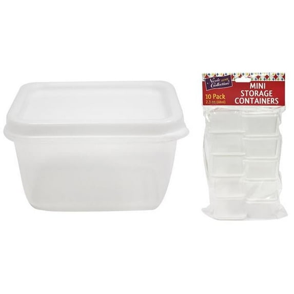 DDI 2.3 oz. Mini Storage Containers Rectangle 10-Packs - Walmart.com