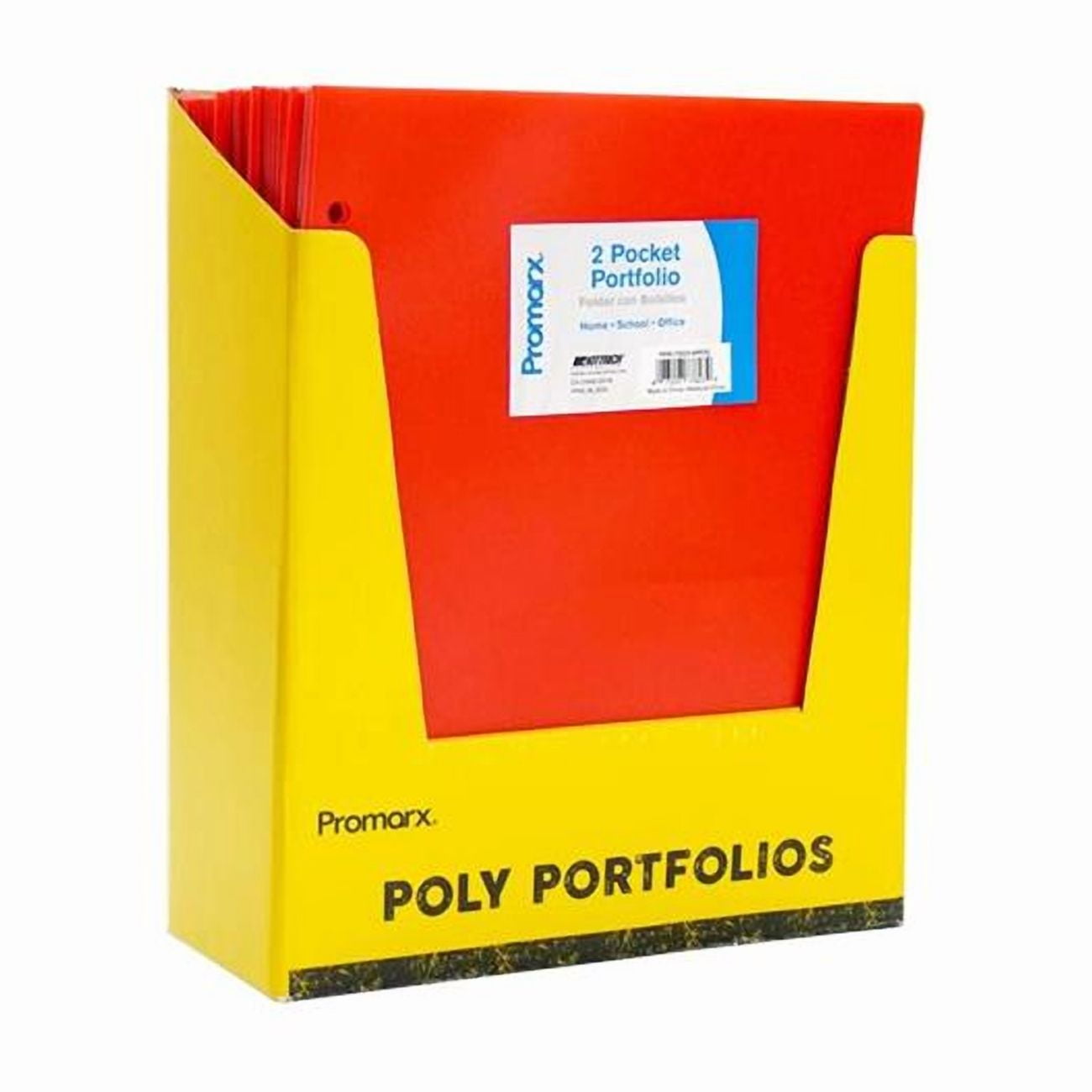 DDI 2386745 2 Pocket Poly Portfolios - Red - Case of 48 - Walmart.com