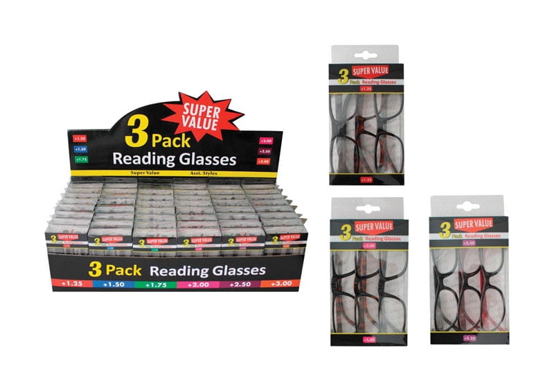 READING GLASSES ASST (Pack of 48) - Walmart.com