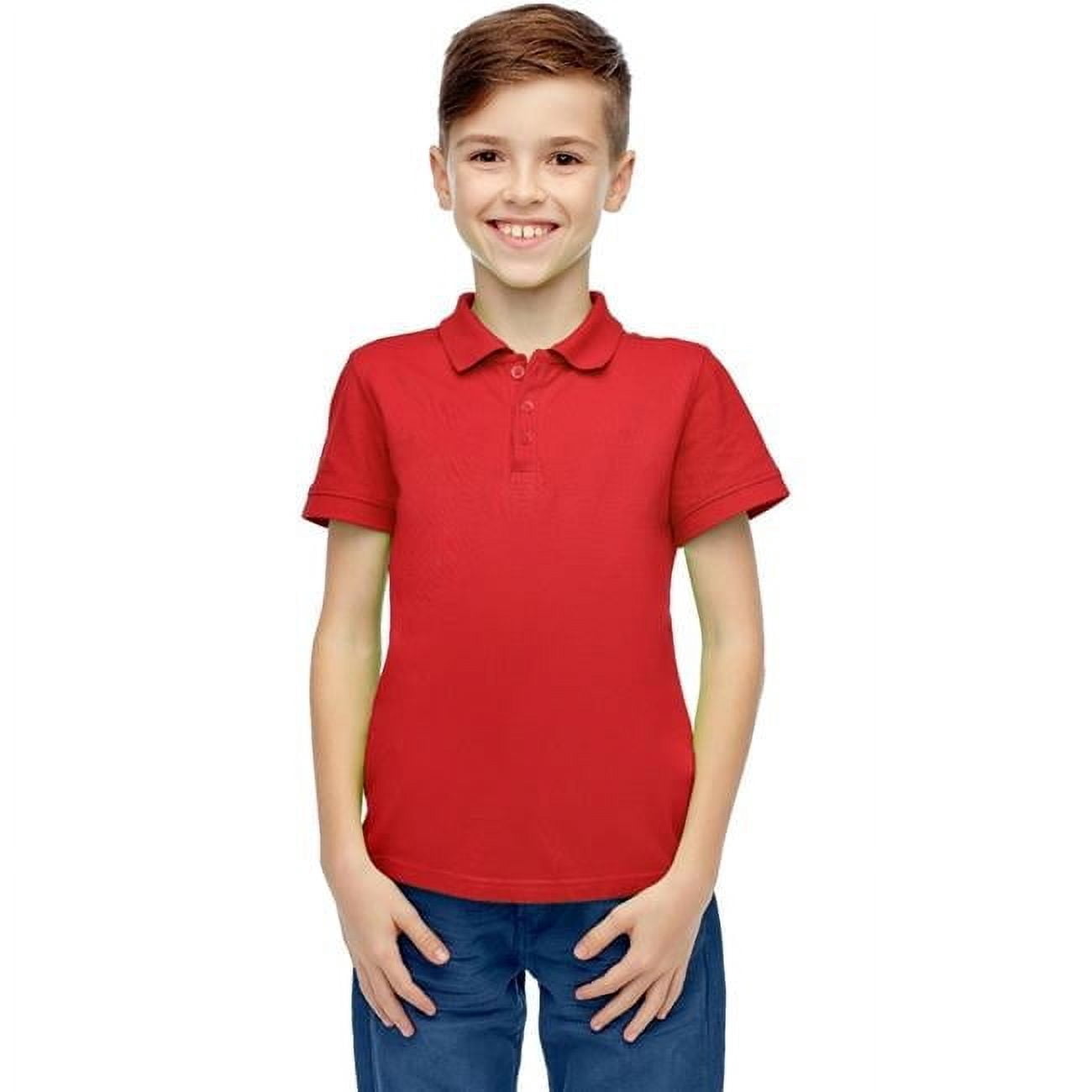 DDI 2267308 Boys' Red Short Sleeve Polo Shirt - Size 18 Case of 36 ...