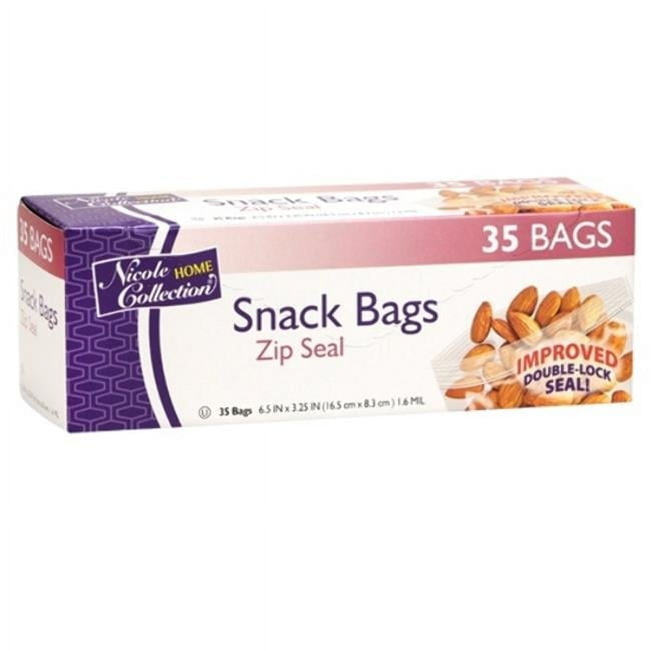 DDI 2269861 Snack Bags - Zip Seal Bags - 35-Packs - Nicole Home ...