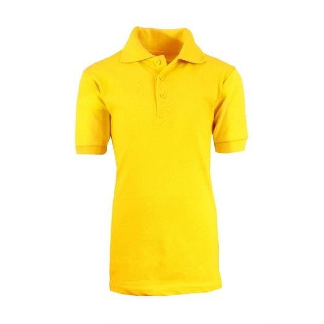 DDI 2290386 Boys' Gold School Uniform Polo Shirt - Size 7 Case of 36 ...