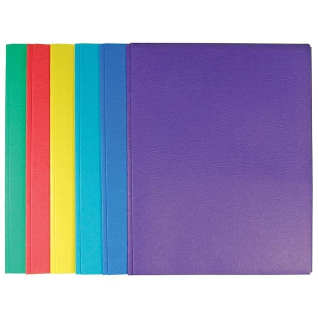 DDI 2315180 Top Flight Paper 2 Pocket Folder - Assorted Colors 3 Prong ...