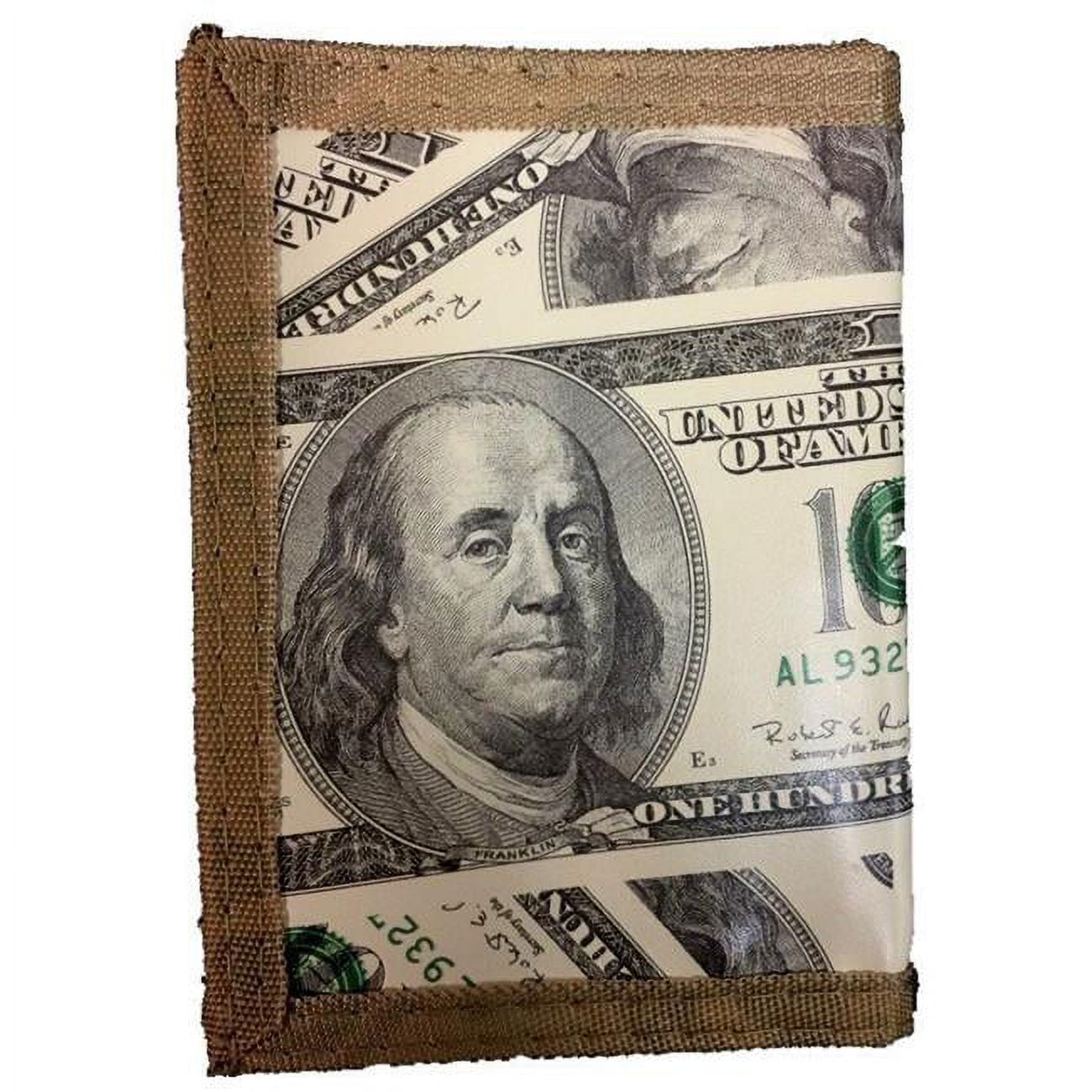 DDI 2316959 $100 Dollar Print Tri-fold Wallet Case of 72 - Walmart.com