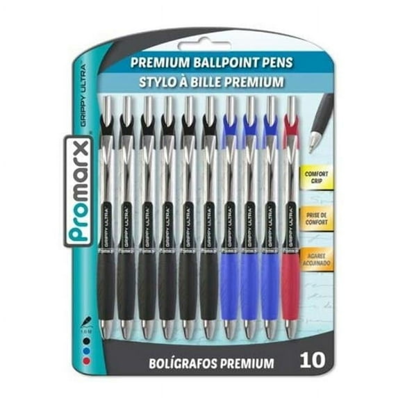 DDI 2324246 Promarx Ultra Ballpoint Pens - 10 Count Assorted Colors ...