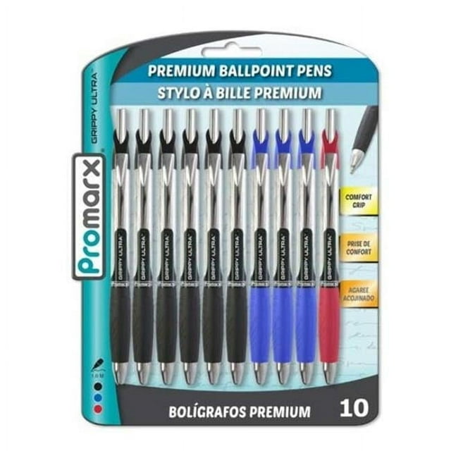 DDI 2324246 Promarx Ultra Ballpoint Pens - 10 Count Assorted Colors ...