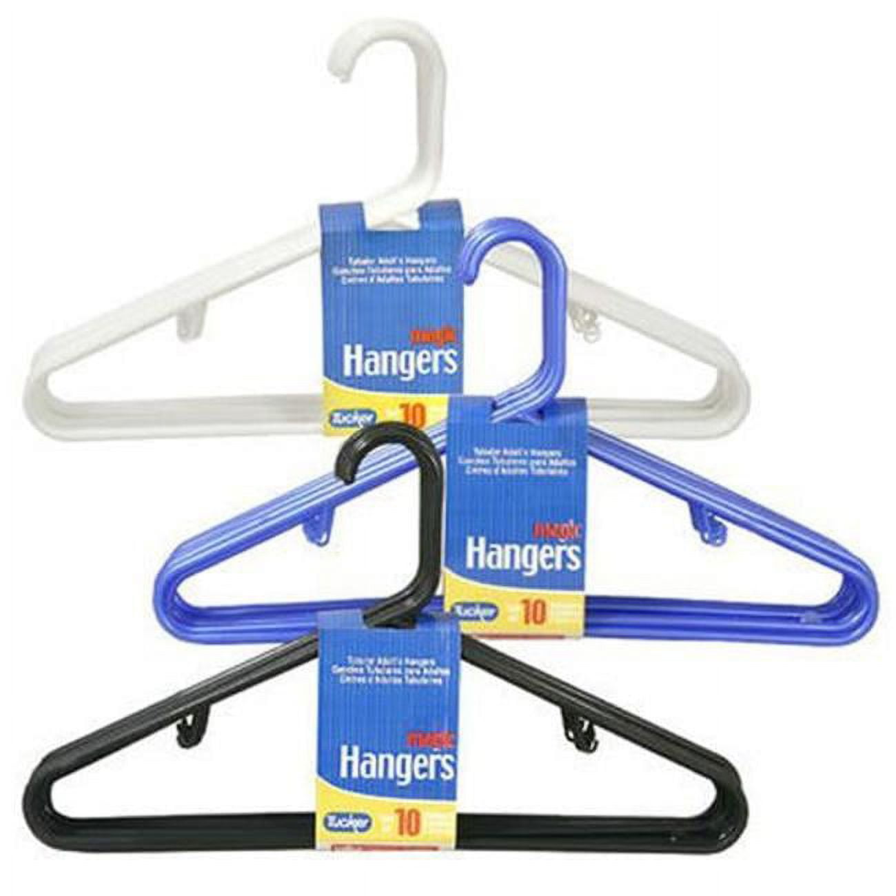 DDI 2328049 10-piece Plastic Tubular Hanger - Assorted Case of 28 ...