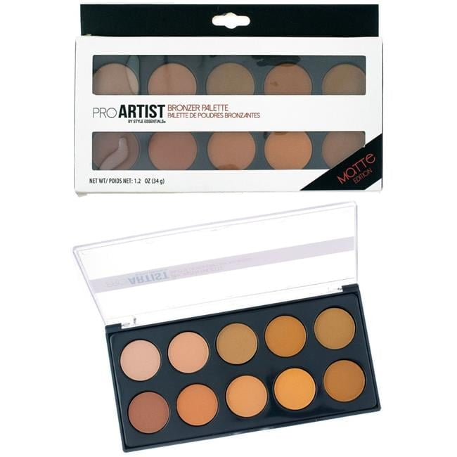 Pro Artist Bronzer Palette 10 Shades Matte Case of 1