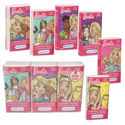 DDI 2338400 White 9 Count Barbie Facial Tissue, Pack of 6 - Case of 24 ...