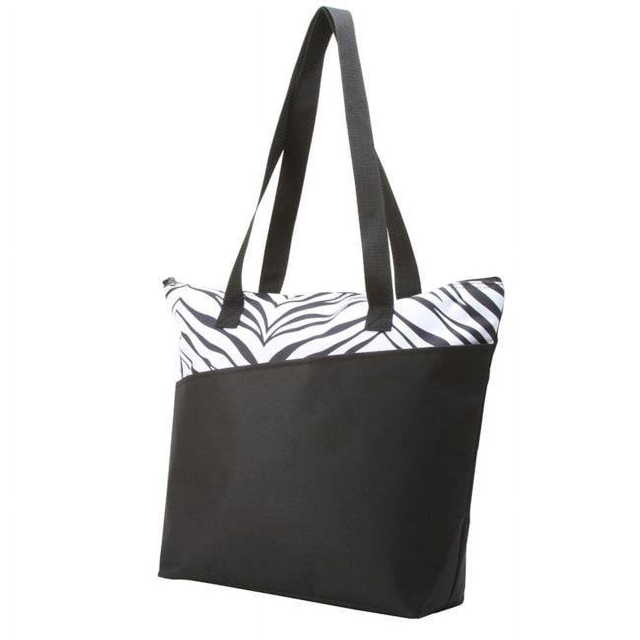 DDI 2339658 Zebra Zipper Tote Case of 50 - Walmart.com