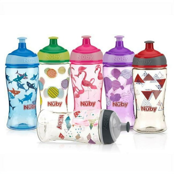 DDI 2346691 Nuby? Kids' Pop Up Sipper Water Bottles - Assorted 12 oz ...