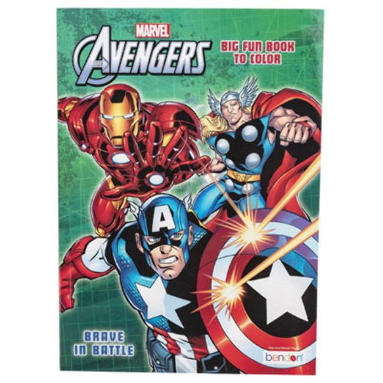 DDI 2346859 Avengers Coloring Book - Brave in Battle - Case of 24 ...