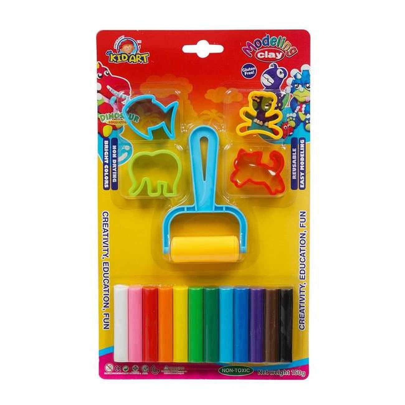 DDI 2347326 12 Color Modeling Clay Playset & Roller Case of 48 ...