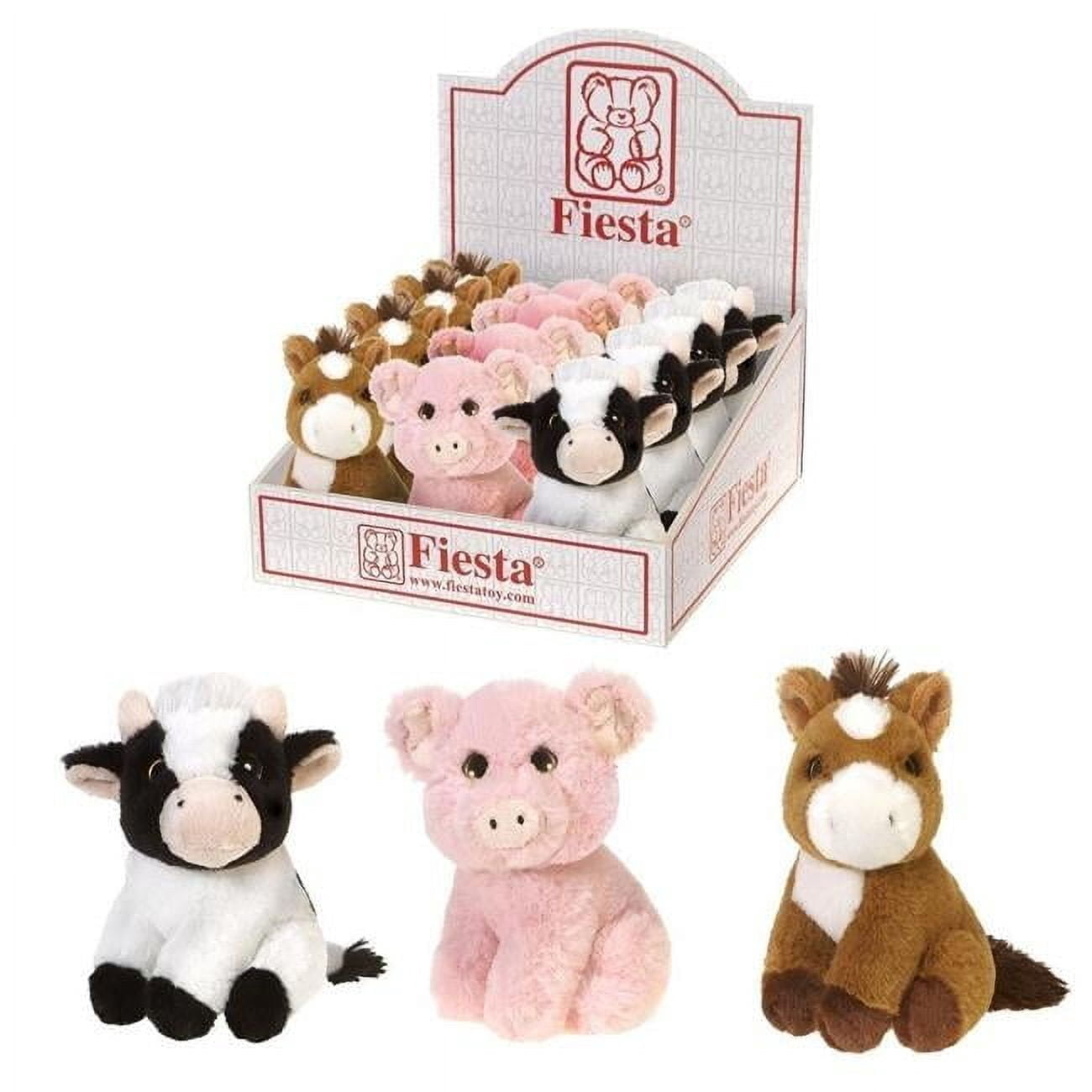 DDI 2348170 6 in. Farm Animal Plush - Assorted in PDQ, Pack of 24 ...