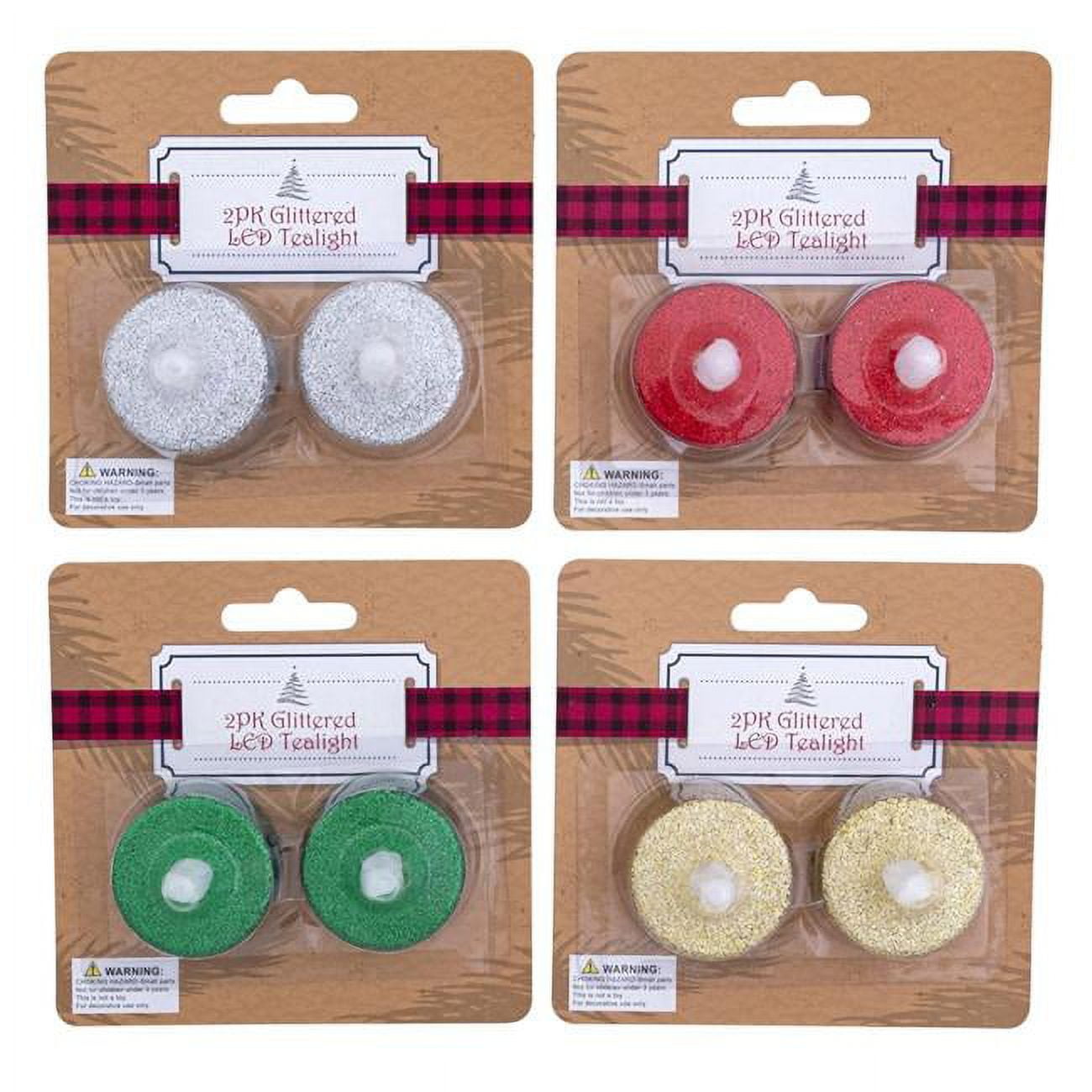 DDI 2351923 LED Glitter Tealights, Assorted Color - Case of 48 ...
