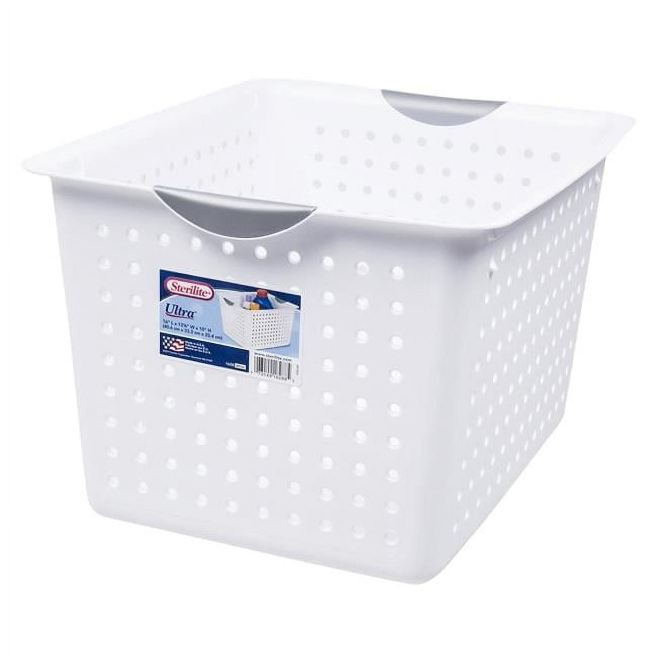 DDI 2354122 10'' Sterilite White Ultra Deep Basket Case of 6 - Walmart.com