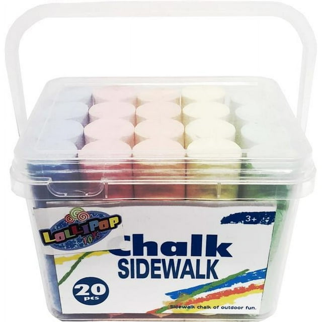 DDI 2357302 5 Assorted Color Sidewalk Chalk, 20 Count - Case of 12 ...