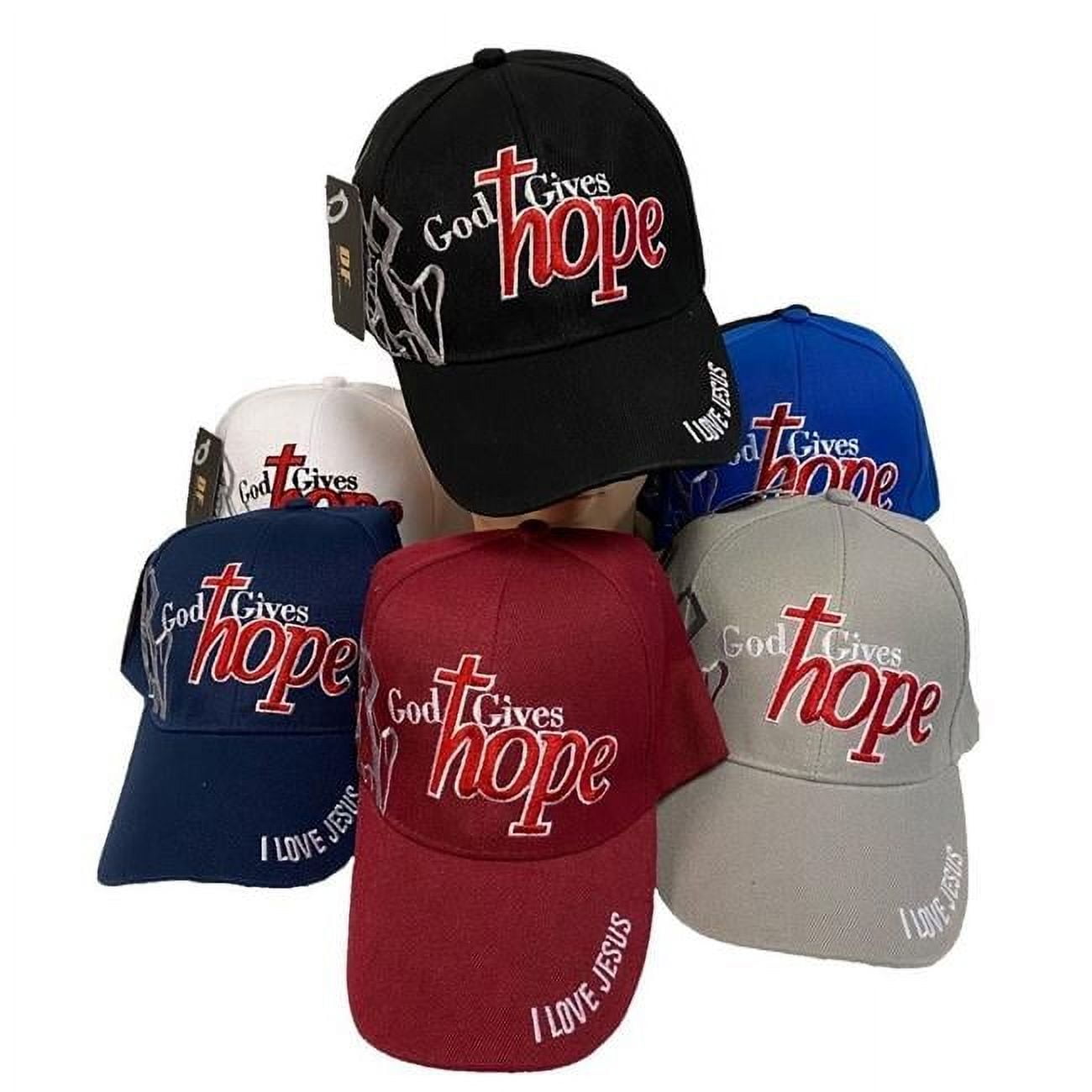 DDI 2362428 God Gives Hope Baseball Caps - Adjustable Size - Case of 36 ...