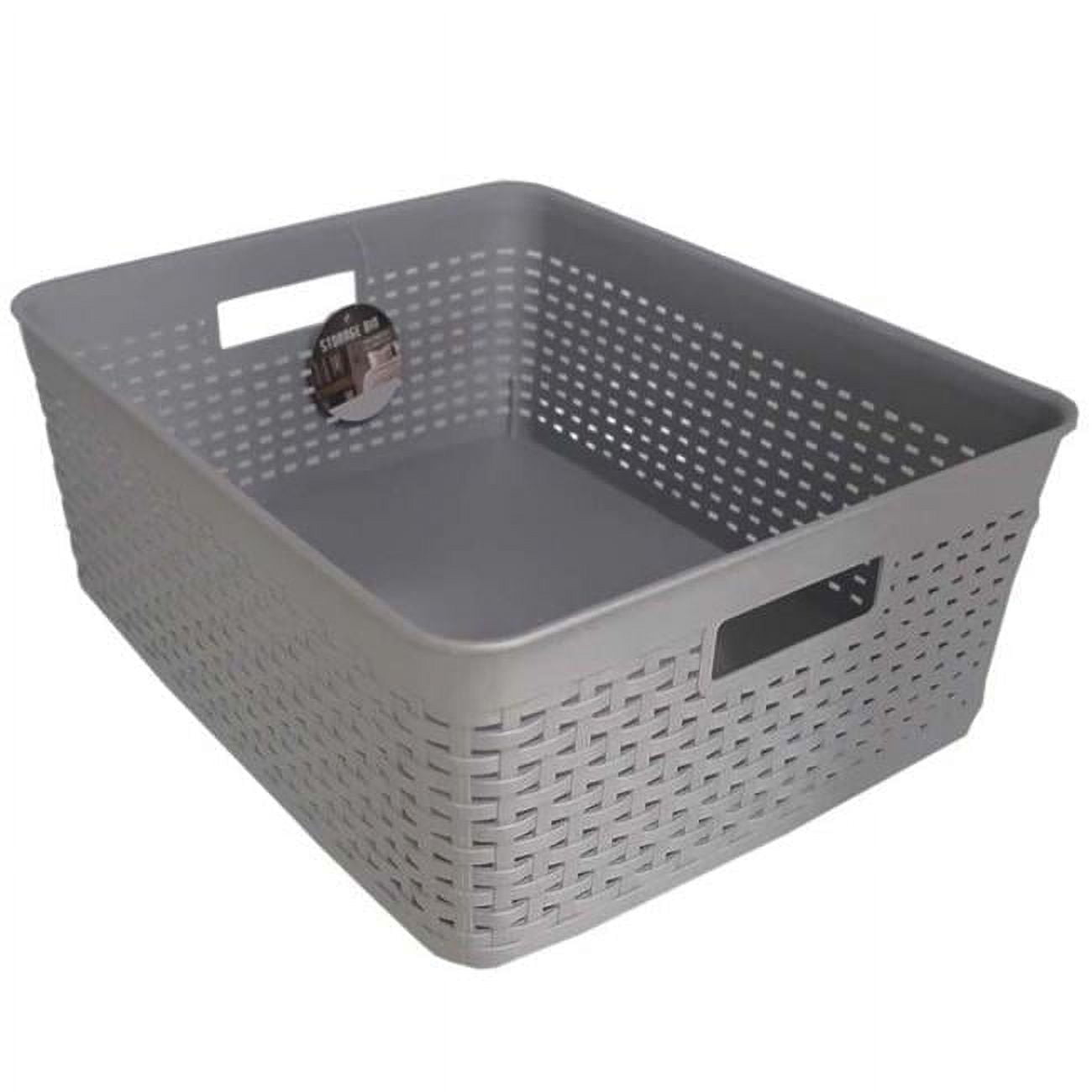 DDI 2362902 Storage Bins, Grey - Pack of 12 - Walmart.com