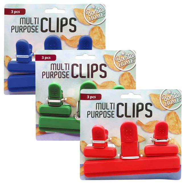 DDI 2362949 Food Bag Clip Sets, Assorted Color - 3 Piece - Case of 72 ...