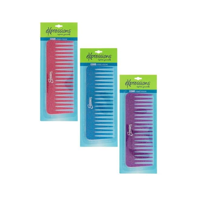 DDI 2364737 6.5 in. Wide Tooth Combs, Assorted Color - Pack of 48 ...
